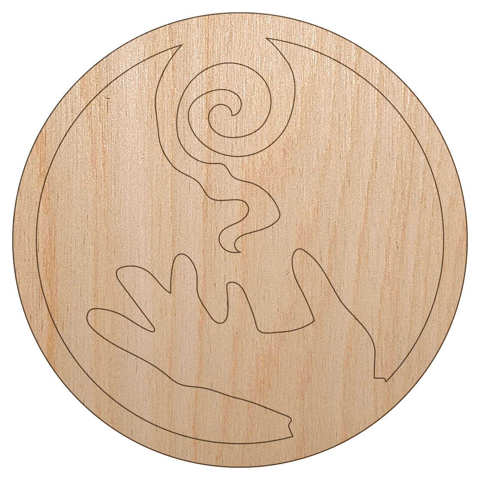 Mage Wizard Magic Spell Wood Shape Unfinished Piece Cutout Craft DIY ...