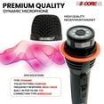 Omnidirectional Handheld Microphone Pair with On/Off Switch, XLR Cable ...