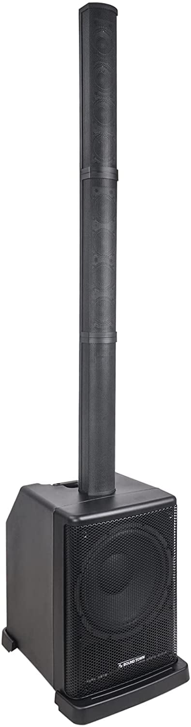 Sound Town Portable Line Array Column PA/DJ System with 12" Powered ...