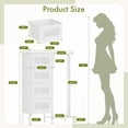 Bamboo Dresser with Hanging Rack and 4 Drawers, Tall Storage Tower ...