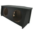 2007-UP Jeep Wrangler 2 Door Dual 12" Enclosure Harmony HA-R124 Sub Box ...