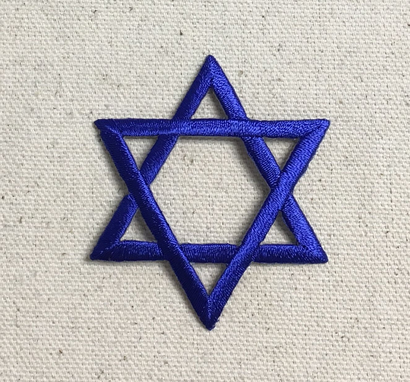 LARGE - Royal Blue - Hannukah - Jewish Star of David - Iron on Applique ...