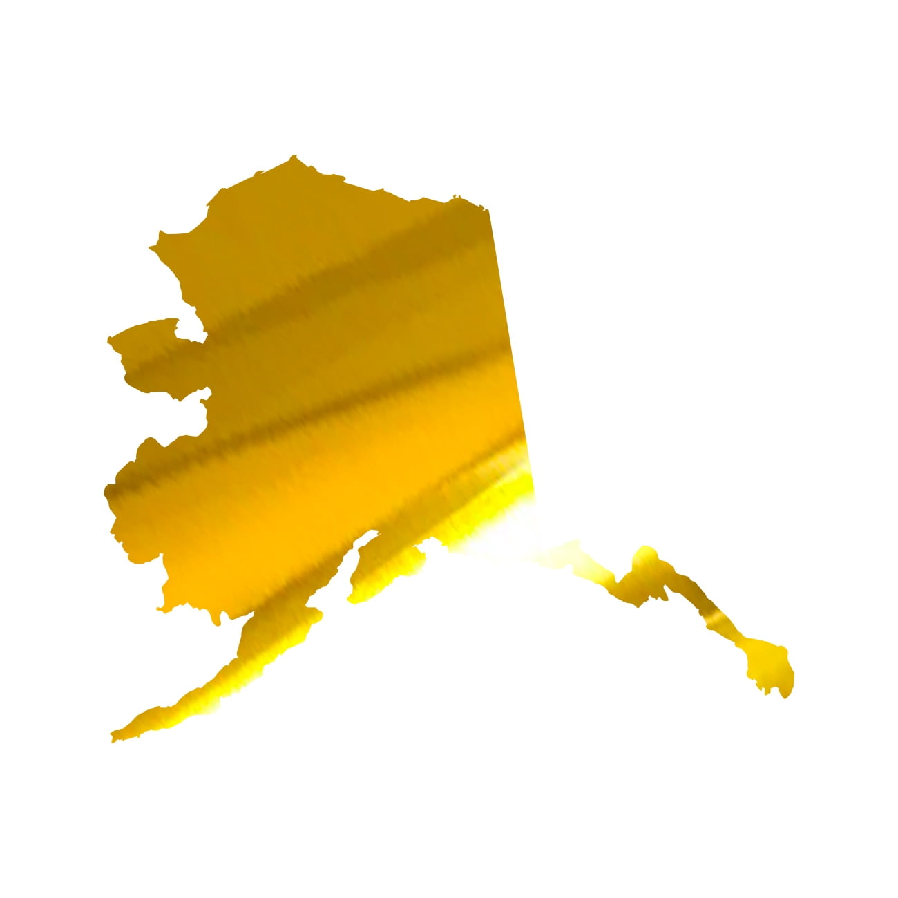 Alaska Shaped Sticker Decal Die Cut - Self Adhesive Vinyl ...