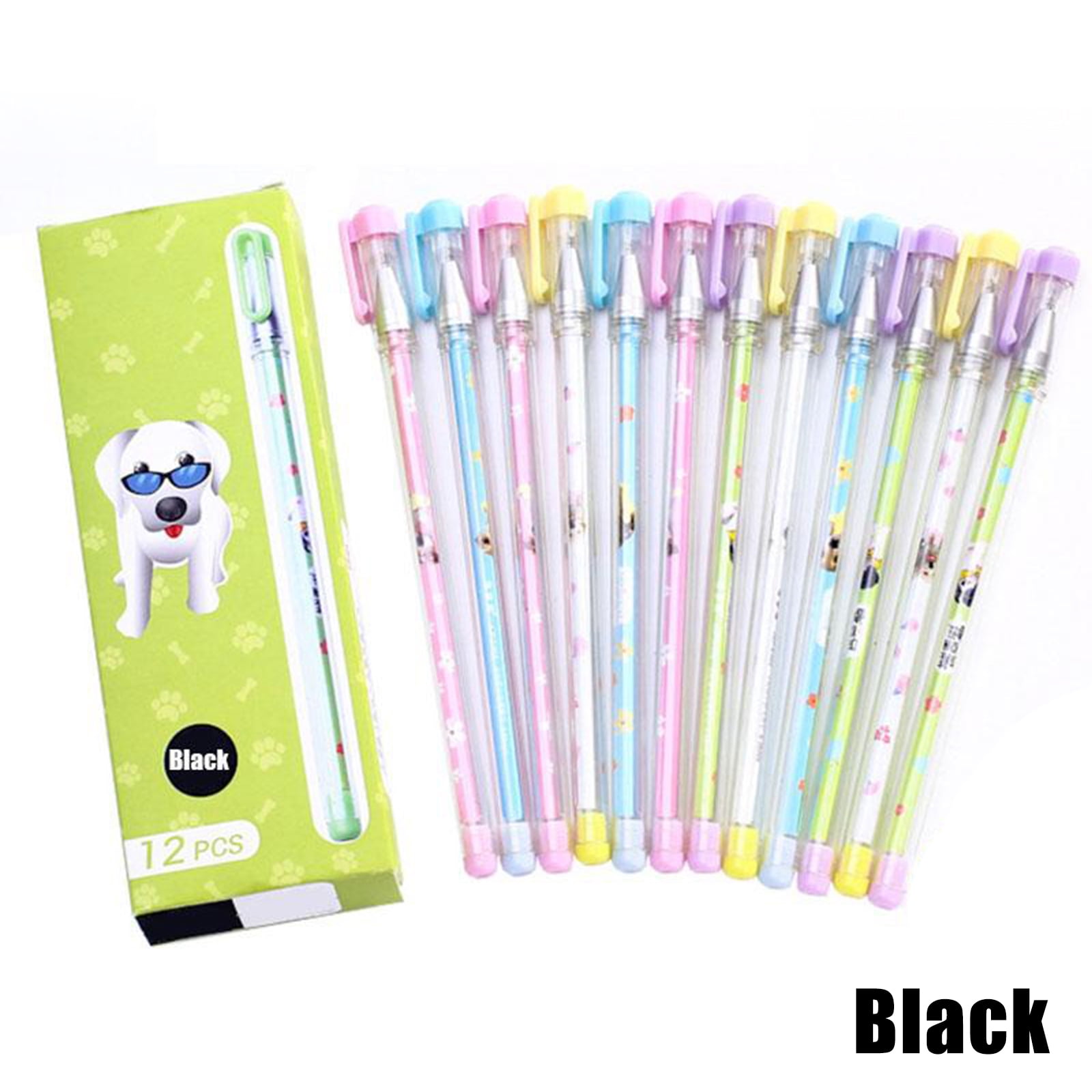 12PCS erasable gel pen, student easy erasing pen black (0.5mm erasable ...