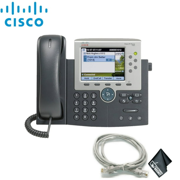 Cisco Unified IP Phone 7975G with Extra Cat5 Cables Combo - Walmart.com