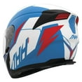 THH T-810S Turbo Motorcycle Helmet Blue/Red LG - Walmart.com