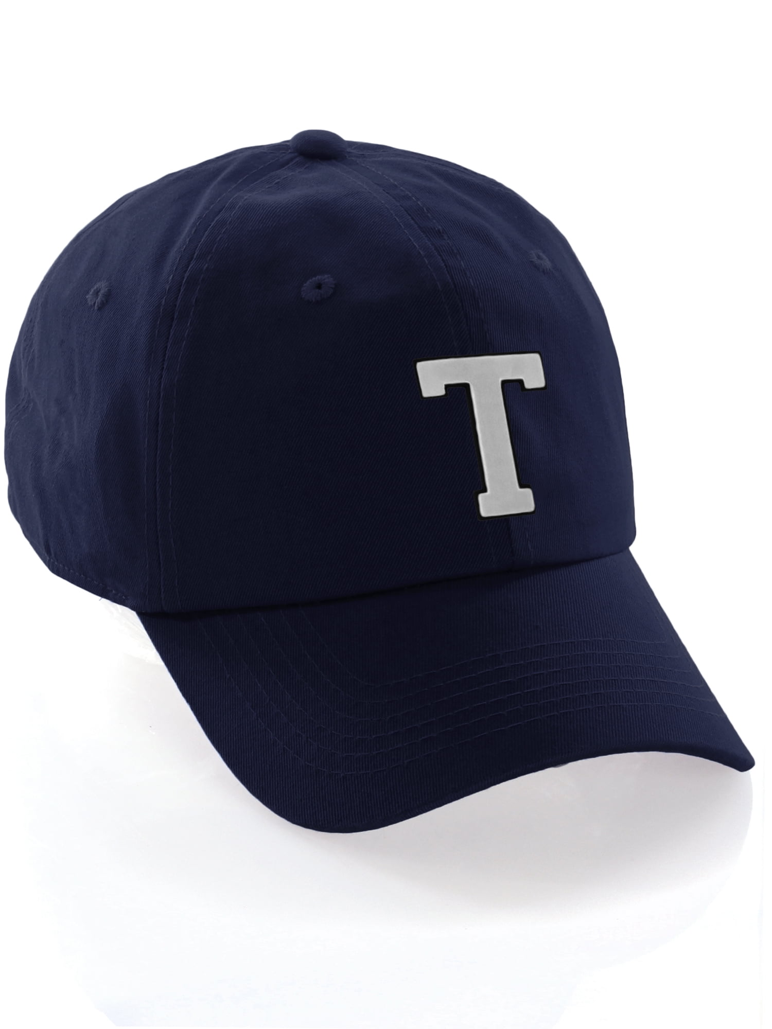 Customized Letter Intial Baseball Hat A to Z Team Colors, Navy Cap ...