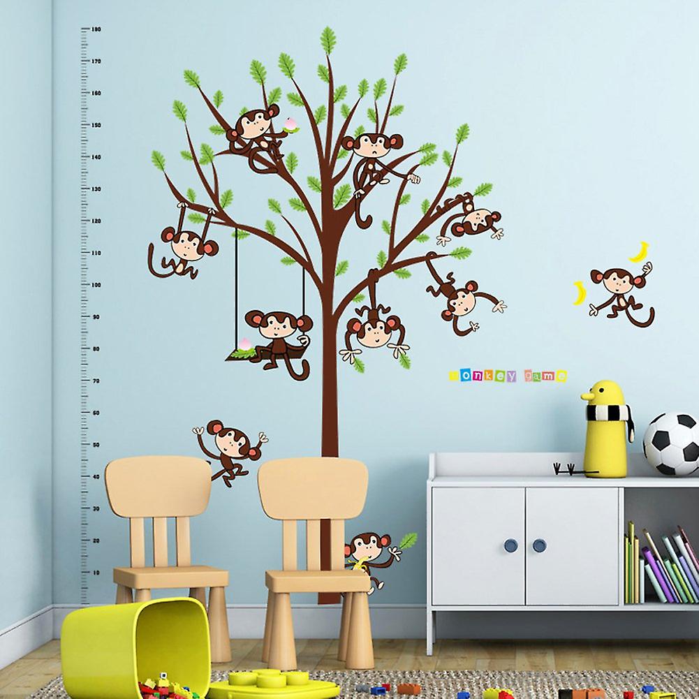 Heytea Monos traviesos de dibujos animados balanceándose en la altura ...