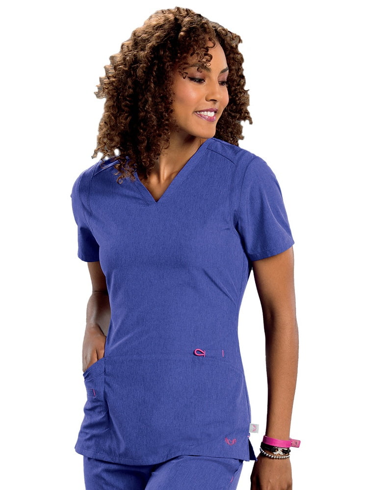 Smitten - Smitten Miracle ROCK GODDESS Scrub Top for Women ...