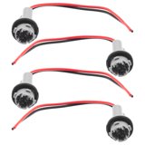 BAMILL 4x Connector Socket Bulb Bundle PigTail T15 Rubber Wedge LED ...