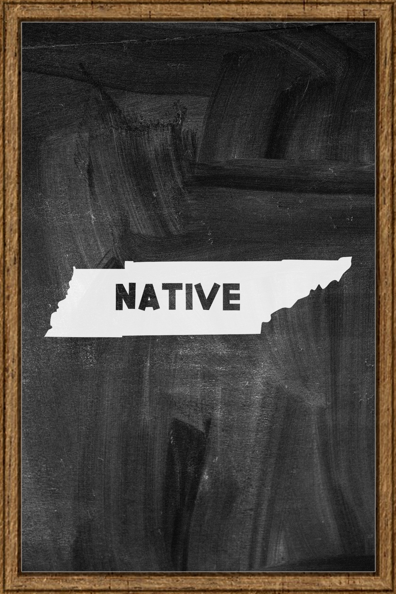 Tennessee native caps state map home hometown love southern Tin Sign ...