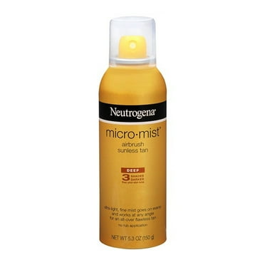Neutrogena Micromist Airbrush Sunless Tanning Spray, Deep, 5.3 oz ...