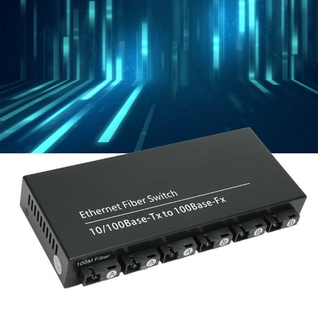 Fiber Transceiver With SC Port, 100Mbps Ethernet, 25km Range, Plug And ...