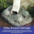 Sagefinds Turtle Downspout Block | Stone Resin | Rainwater Guard | 15”L ...