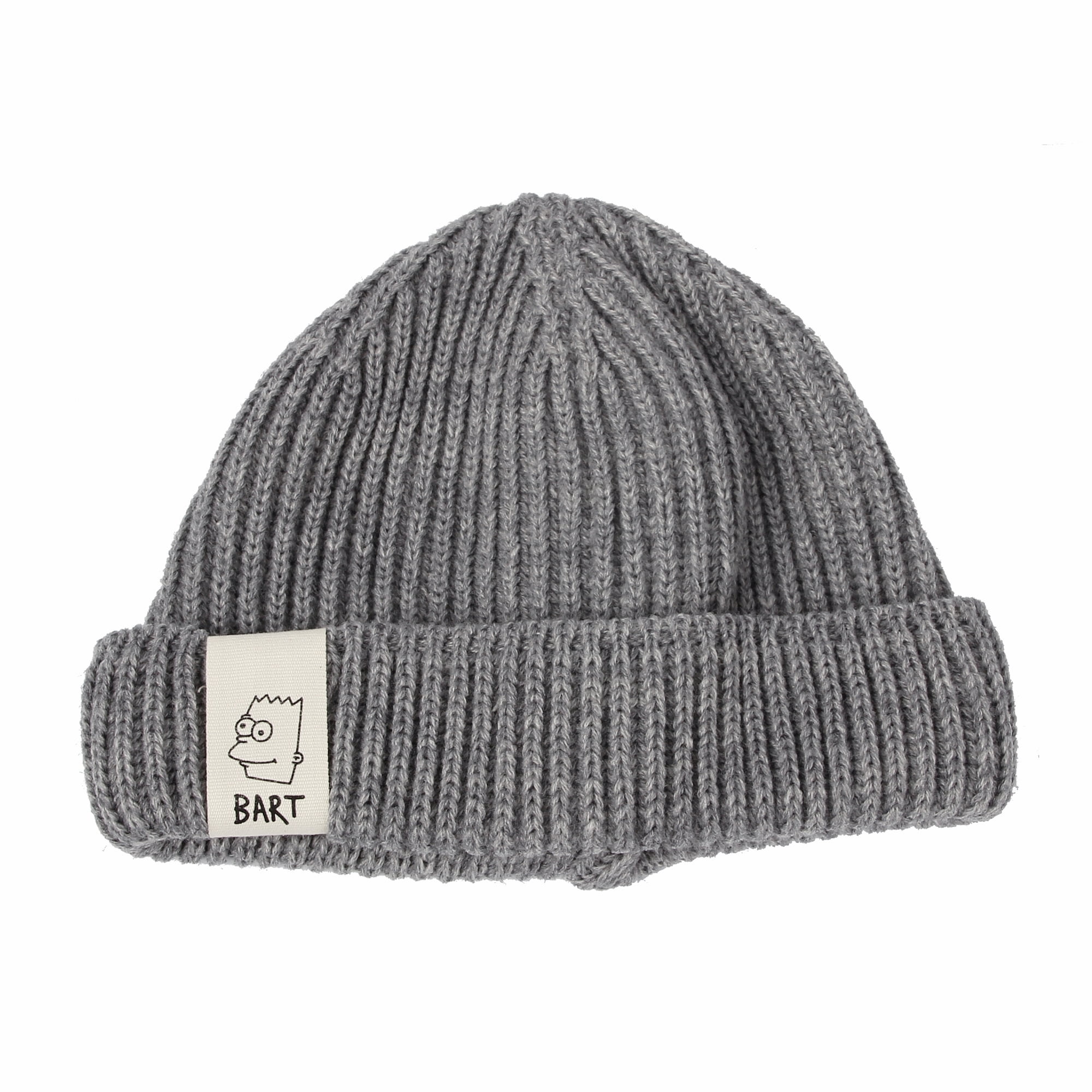 WITHMOONS The Simpsons Beanie Docker Leon Hat Bart Patch HL51137 (Grey ...