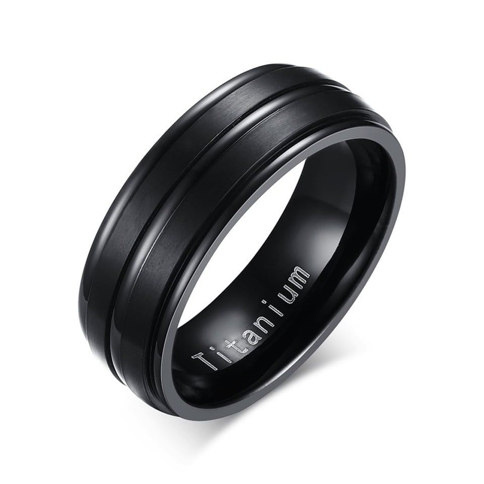 Click here for Chicfine Mens Ring 100 Titanium Carbide Casual Wed... prices