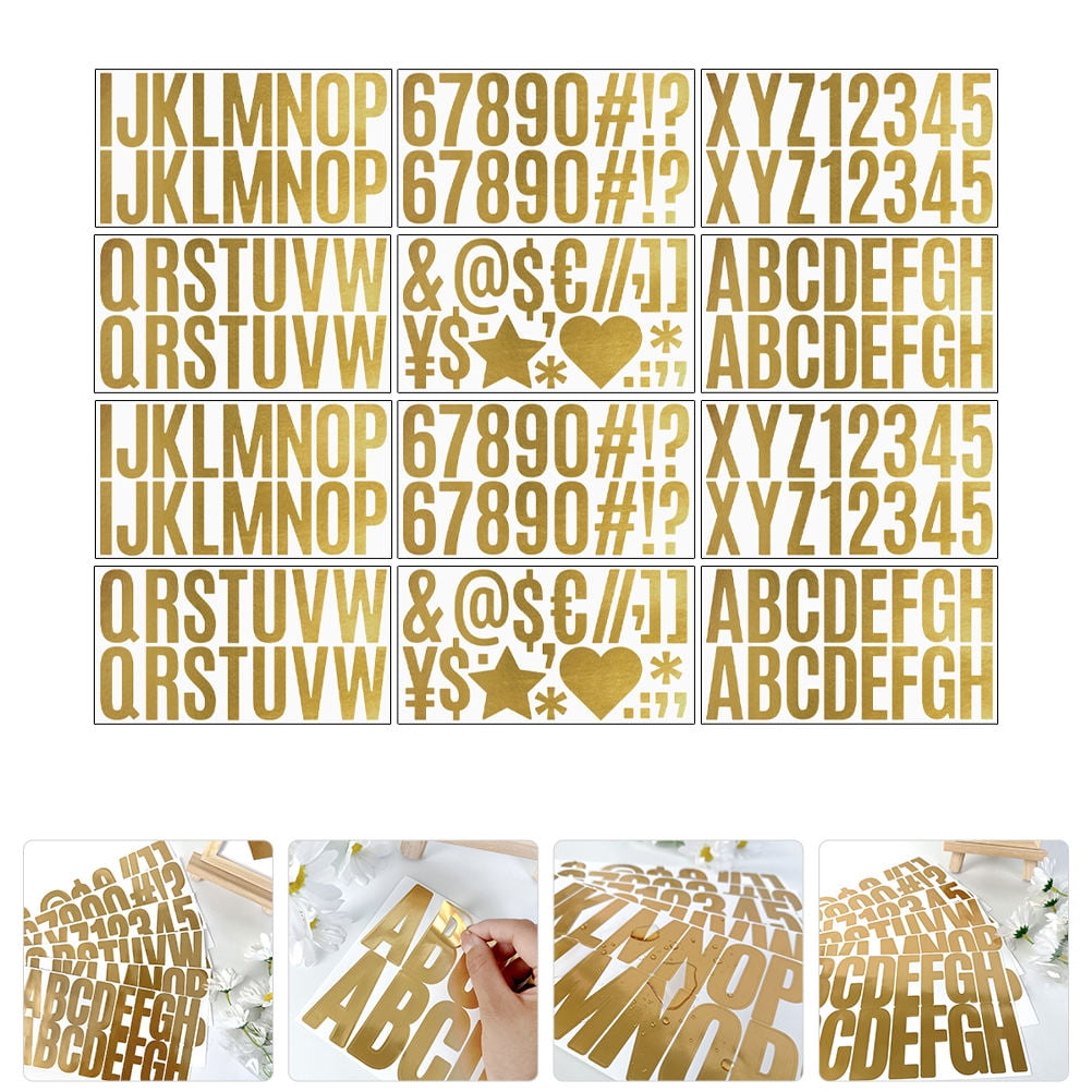Click here for Oulii 12pcs Golden Self Adhesive Letter Stickers A... prices