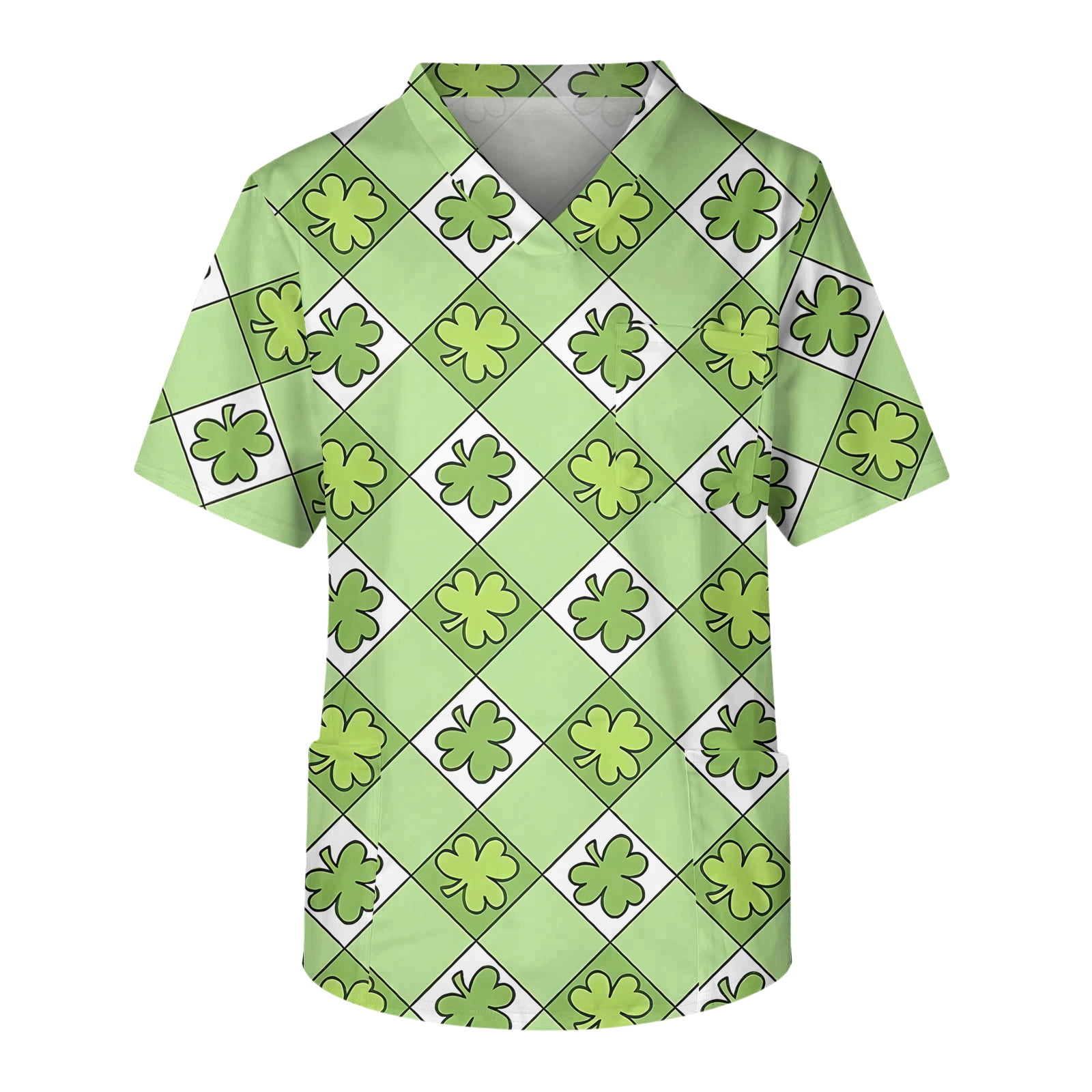 Click here for Oioloyjm St. Patricks Day Mens Scrubs Shamrock Pri... prices
