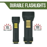 Rayovac Camping LED Flashlights, 100 & 65 Lumens, 3-Pack, Batteries ...