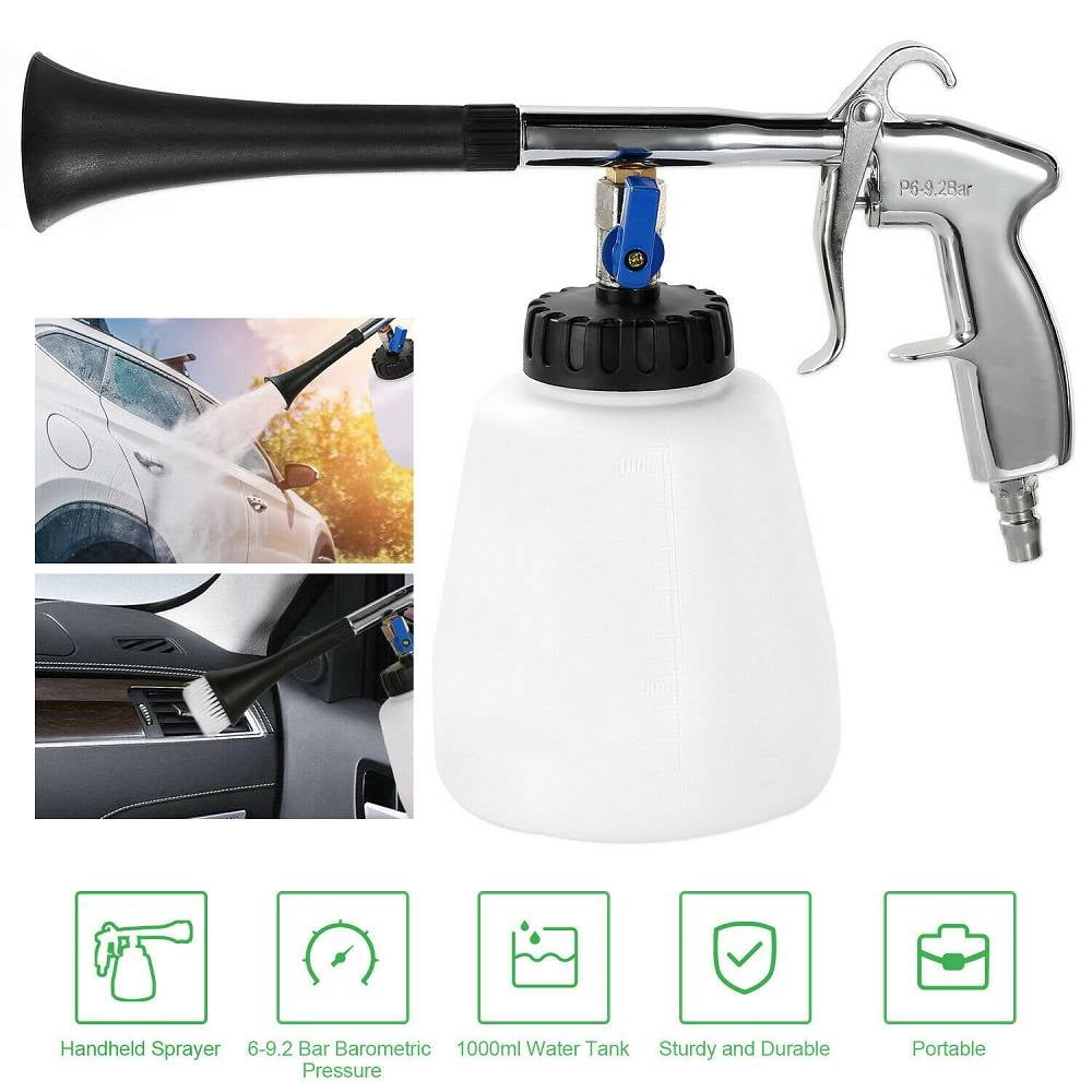 Tornado Car Cleaning Gun Kit with 2 Nozzles High Pressure Car Interior ...