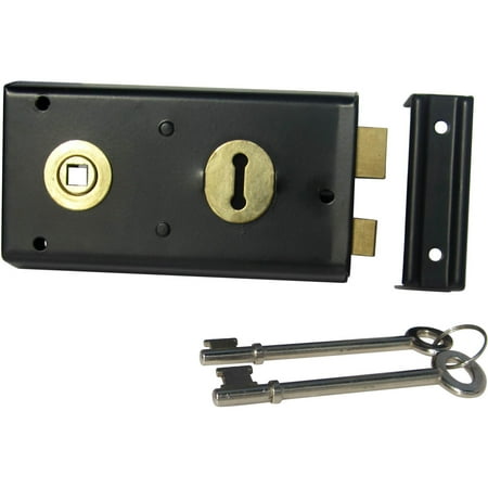 Traditional 3" x 4" Rimlock, Surface Mounted Rim Sashlock with in-Built ...