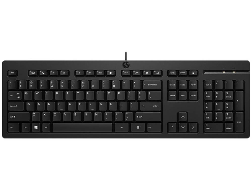 Teclado HP 125 USB Color Negro Modelo 266C9AA | Bodega Aurrera en línea