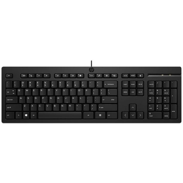 Teclado HP 125 USB Color Negro Modelo 266C9AA | Bodega Aurrera en línea