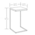 Mainstays C-Shape Metal End Table, Canyon Walnut Finish - Walmart.com