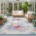 Dreamy Flower 3'x5' Rug for Bedroom Foot of Bed Small Living Room ...