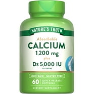Nature's Blend Oyster Shell Calcium 500 mg, Vitamin D3 400 IU, 200 Tabs ...