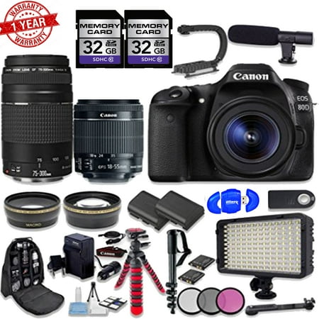 Canon EOS Rebel T6i/T7i DSLR Camera Bundle with Canon EF-S 18-55mm f/3. ...