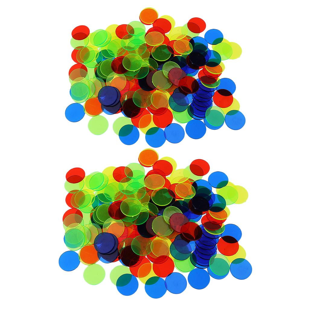 200Pcs 19mm Bingo Chips Markers for Bingo Game Cards Kids Counters ...