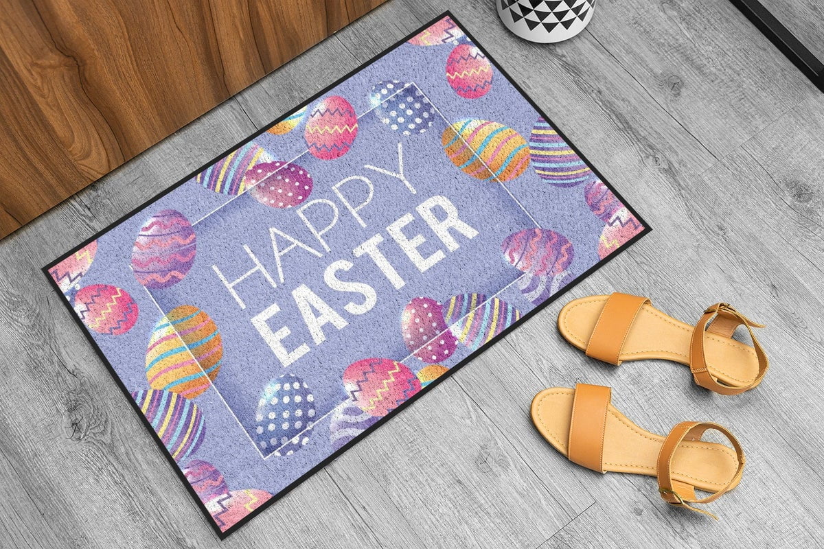 VictoryStore Happy Easter Doormat, Easter Home Decor Doormat (20099 ...