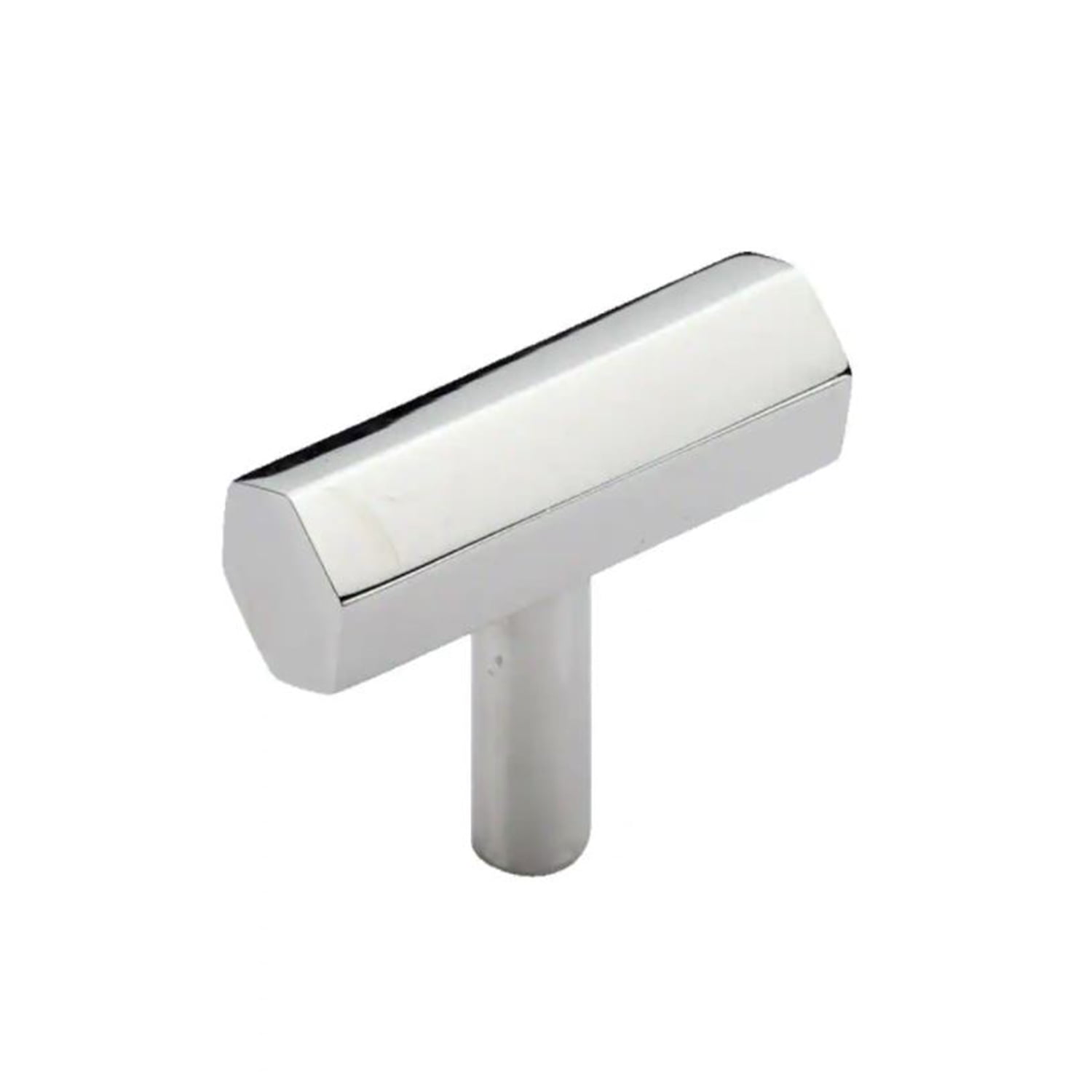 Ezra Series 2 in. (50 mm) Silver Satin Solid Brass Hexagonal Pull ...