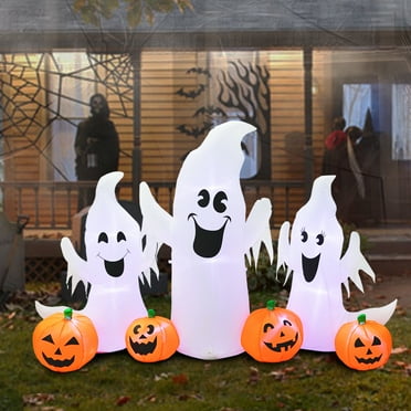 Airblown Inflatable 6' X 4' Ghost Trio Halloween Decoration - Walmart.com