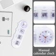 Perpetual Calendar with Clock Manual Calendar Digital Date Desktop ...