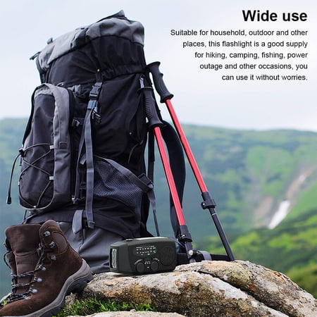 Weather Radio with Telescopic Antenna Hand Crank alert in Solar ...
