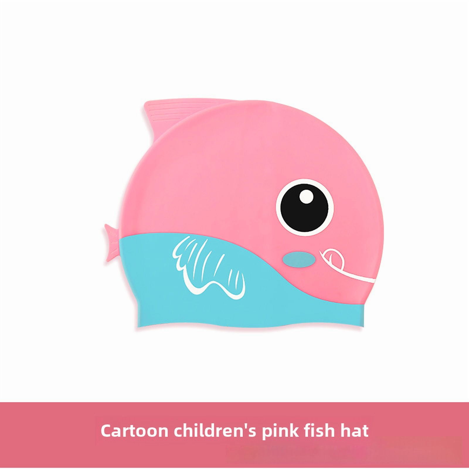 Click here for Unbranded Wholesale Kids Pink Fish Swim Cap With S... prices