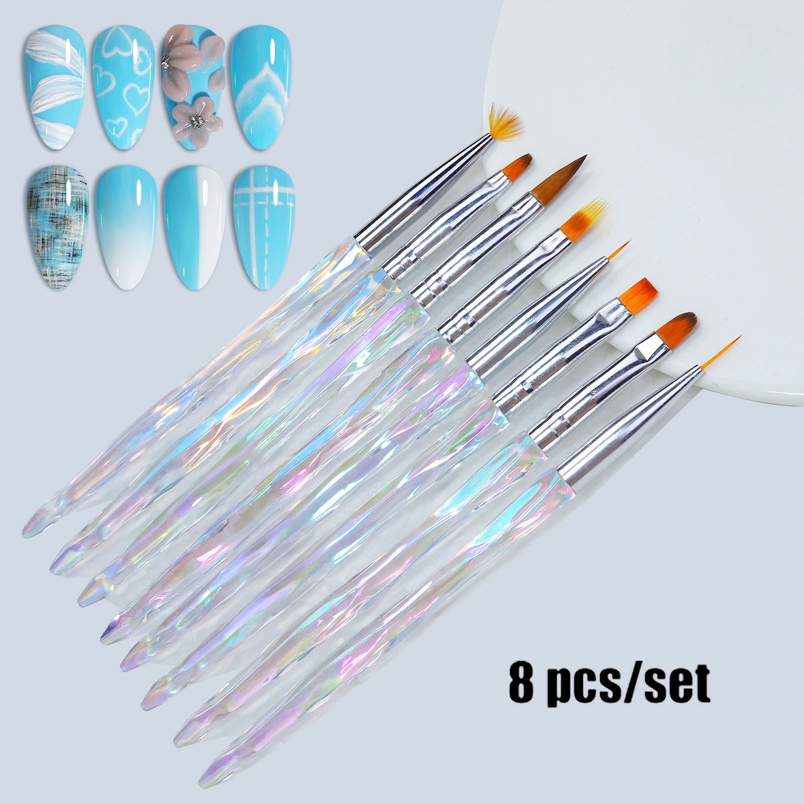 Click here for Topllc Nail Art Brushes 8pcs Nail Brushes For Nail... prices