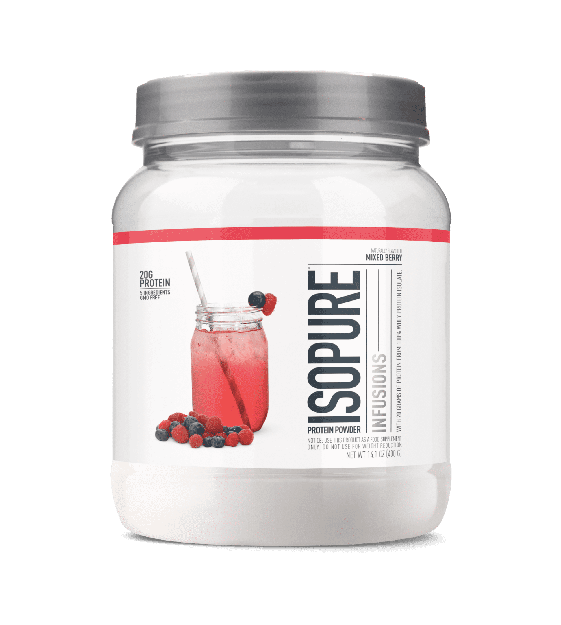 Isopure, Infusions 100% Whey Protein Isolate, Mixed Berry, 16 Servings ...