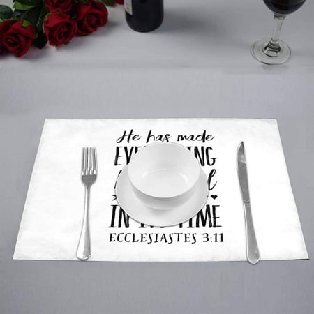 YUSDECOR Religious Christian Bible Verse He Has Made Everything ...