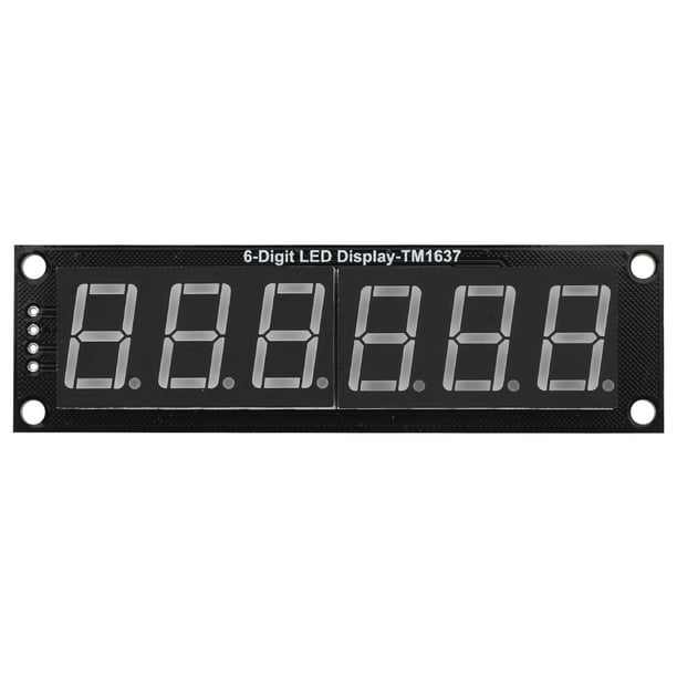 Módulo de pantalla LED Módulo digital de 7 segmentos y 6 dígitos LED TM1637 de 0,56 pulgadas ...