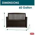Keter 60 Gallon Outdoor Storage Bench, Durable Resin, Brown - Walmart.com