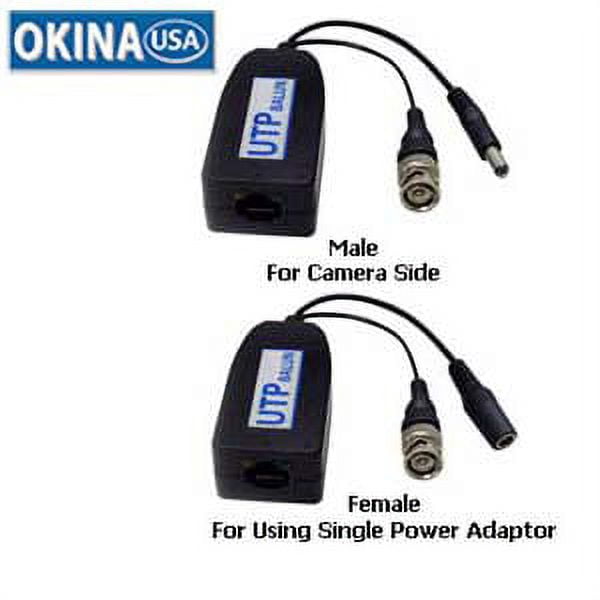 ACCL Passive Video/Power Lead Balun Okina AAS-VHP-110RJK, 10 Pack ...