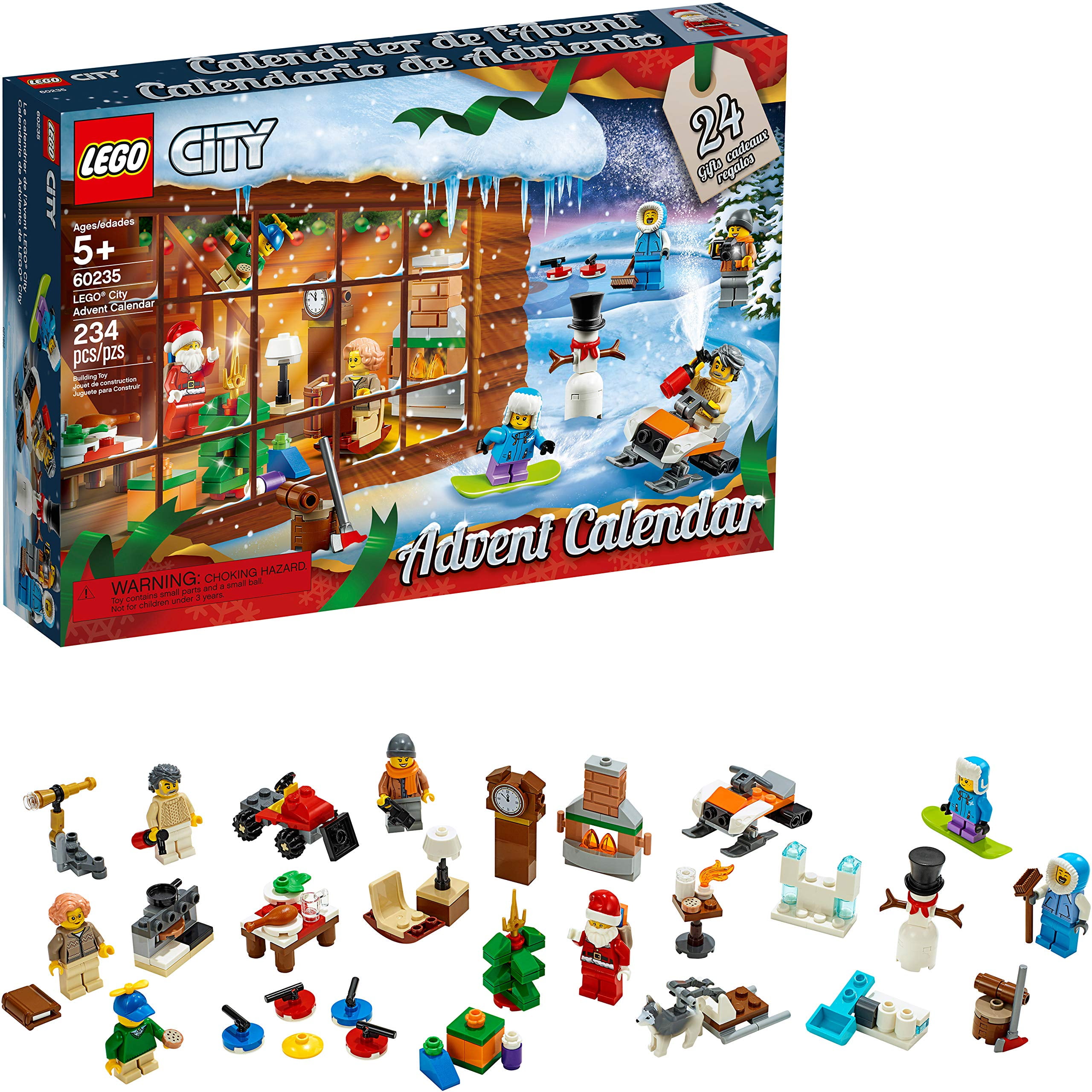 LEGO City Advent Calendar 60235 Building Kit, New 2019 (234 Pieces ...
