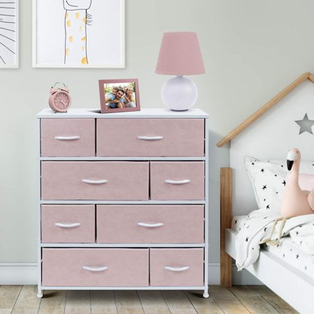Click here for Sorbus 8 Drawers Chest Dresser - Pink prices