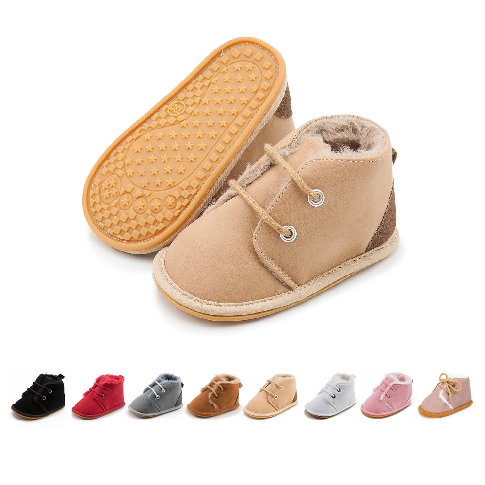 HsdsBebe Baby Girls Boys Cozy Fleece Boots Infant Winter Warm Shoes ...