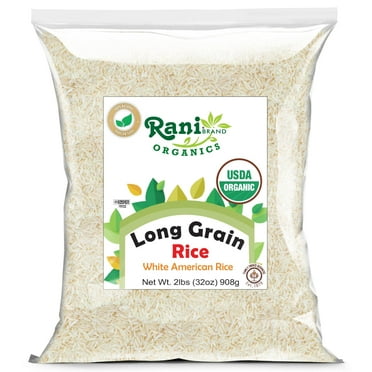 Rani Platinum White Basmati Rice Extra Long Aged 4-Pound Bag, 4lbs (1 ...