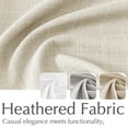 Curtainking 100% Blackout, Beige Linen Textured Grommet Curtains 38x63 ...