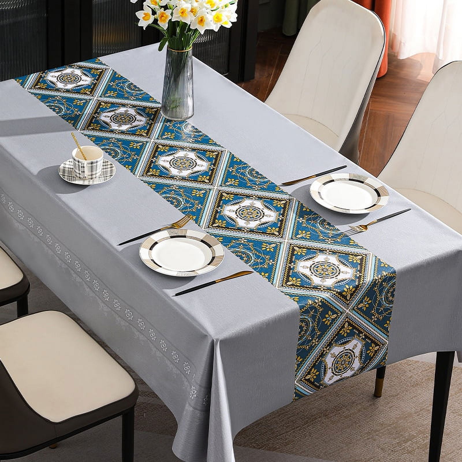 Mantel de PVC beige simple con deseos, resistente al agua y al aceite ...